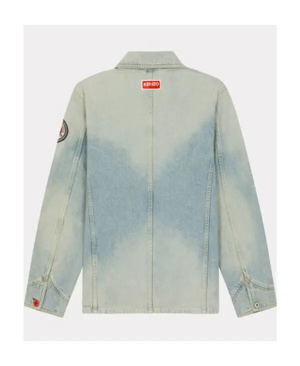 Kenzo Travel Denim Jacket With Patches