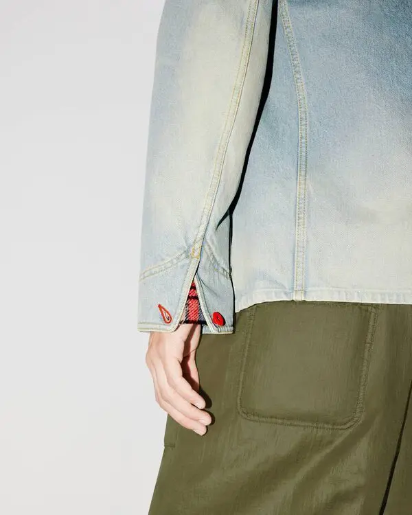 Kenzo Travel Denim Jacket With Patches