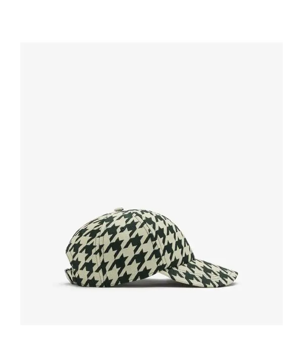Burberry Houndstooth Pattern Cotton Cap