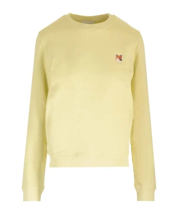 Maison Kitsuné Fox Head Patch Crewneck Sweatshirt