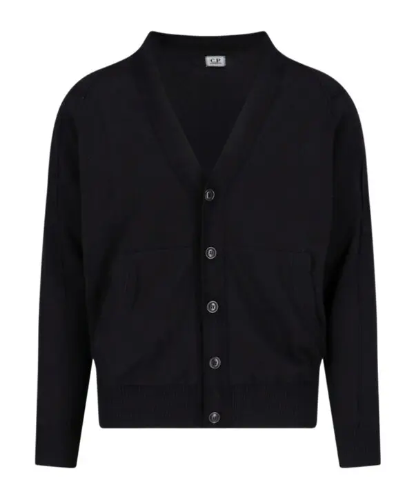 C.P. COMPANY Long-sleeved V-neck Sweater