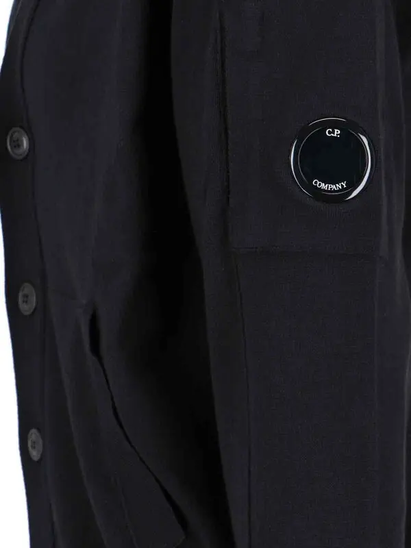 C.P. COMPANY Long-sleeved V-neck Sweater