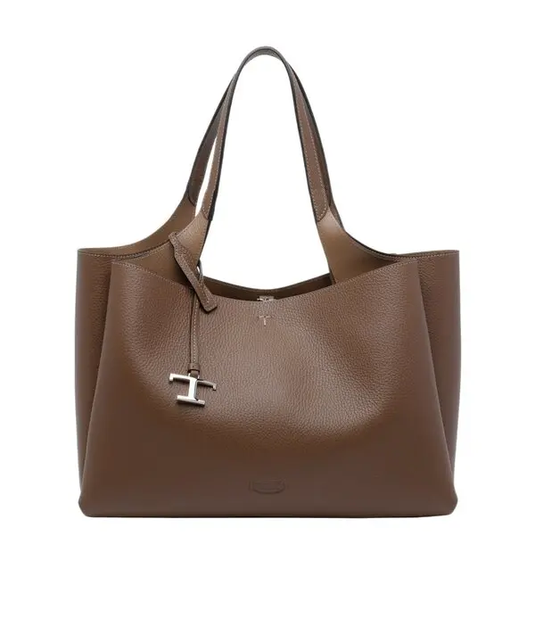 TOD'S Timeless Logo Embossed Medium Tote Bag