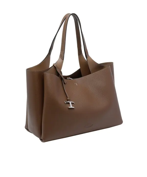 TOD'S Timeless Logo Embossed Medium Tote Bag