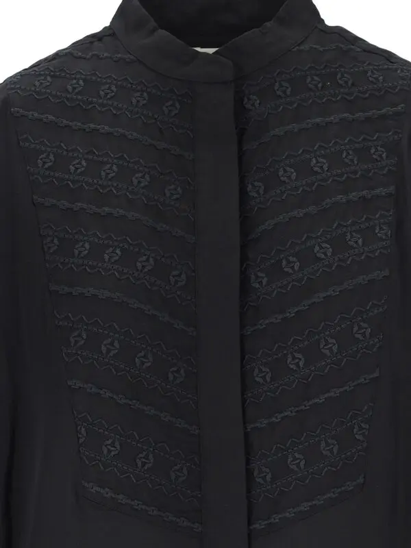 Isabel Marant Étoile Embroidered Long-sleeved Shirt