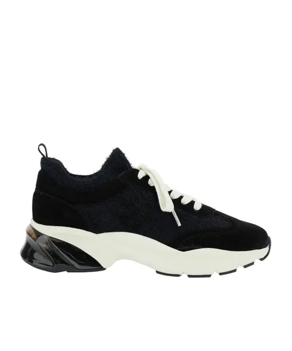 Tory Burch Logo Patch Knit Lace-up Sneakers