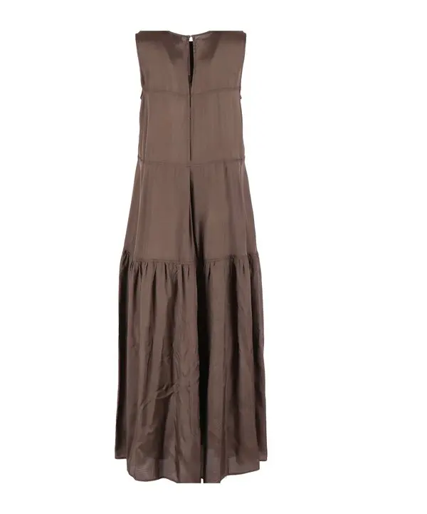 Aspesi Sleeveless Gathered Maxi Dress
