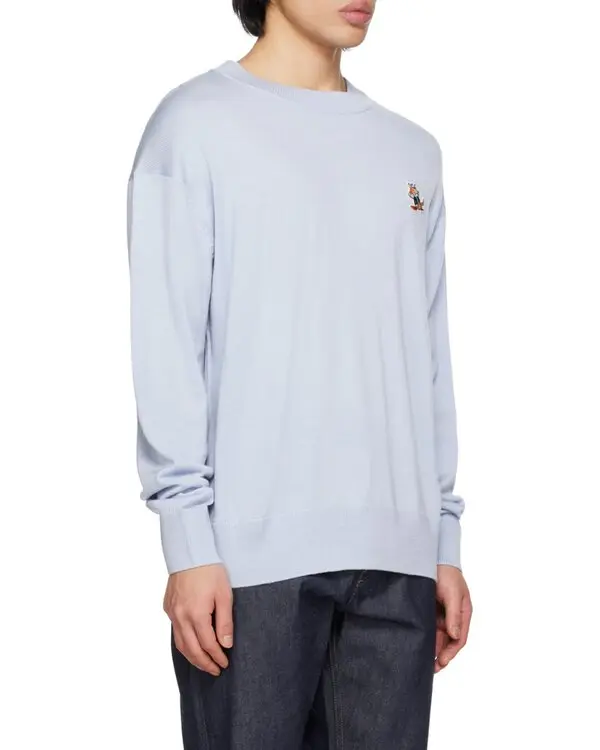 Maison Kitsuné Ribbed-edges Wool Sweatshirt