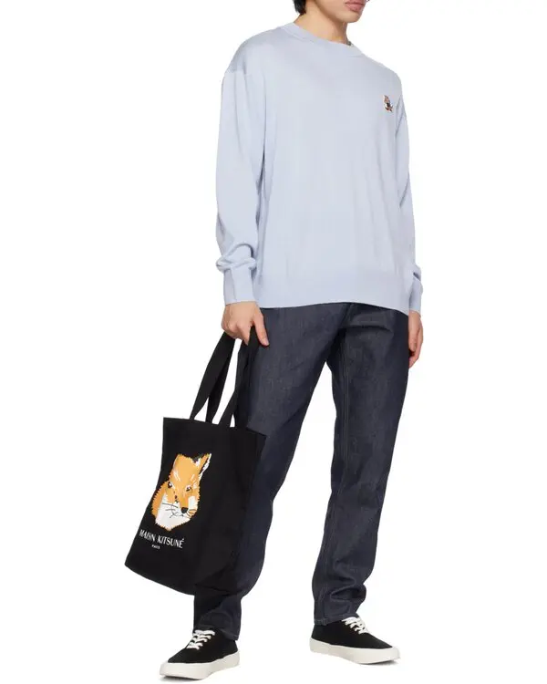 Maison Kitsuné Ribbed-edges Wool Sweatshirt