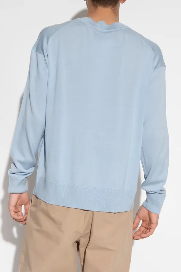 Maison Kitsuné Ribbed-edges Wool Sweatshirt