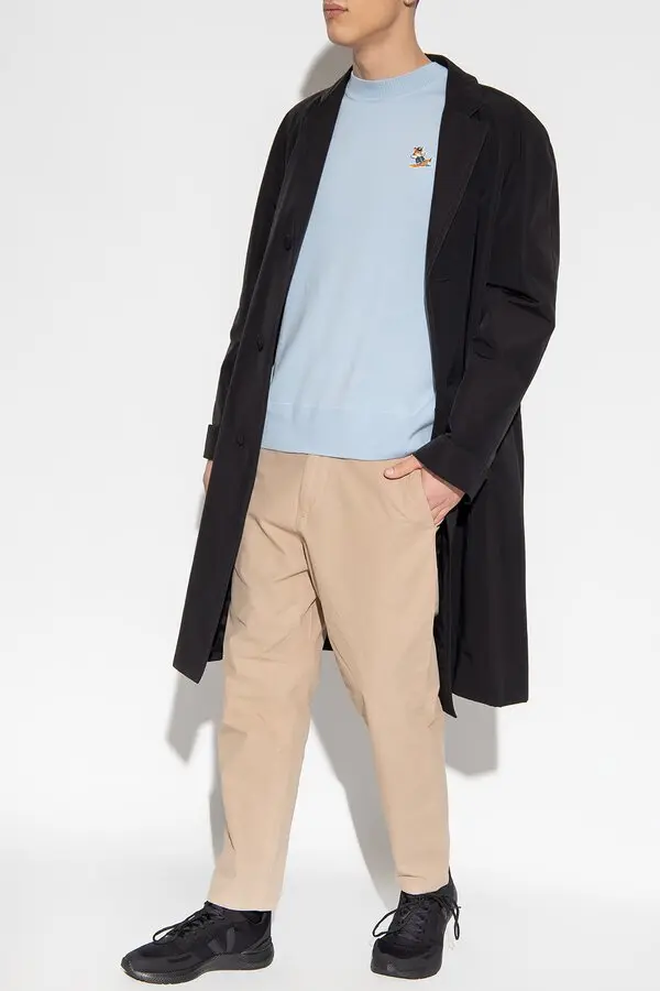 Maison Kitsuné Ribbed-edges Wool Sweatshirt