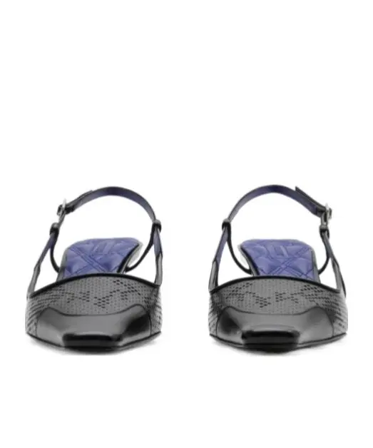Burberry Square-toe Slingback Pumps