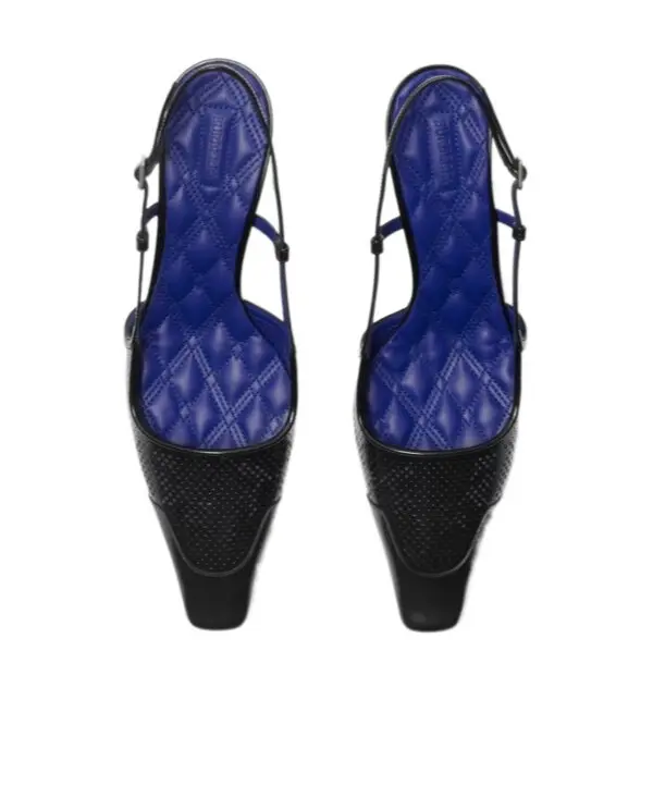 Burberry Square-toe Slingback Pumps