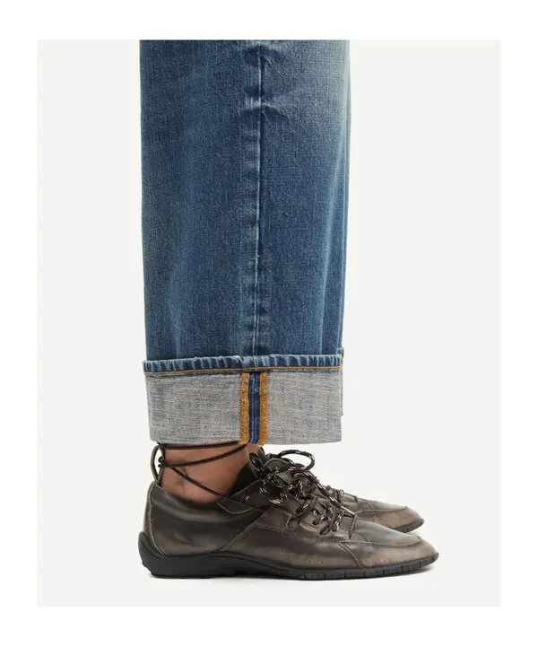 SAMSOE SAMSOE Wide Leg Faded Turn-up Jeans