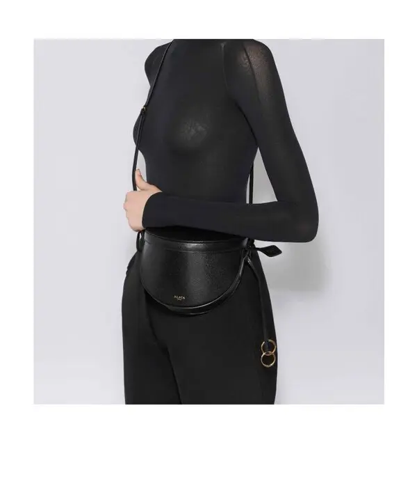 Alaïa Ring Leather Shoulder Bag