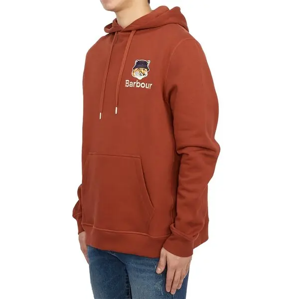 Barbour Embroidered Logo Cotton Hoodie