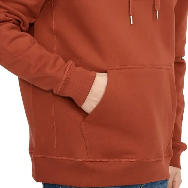Barbour X Maison Kitsuné Fox Head Embroidered Hoodie - Red