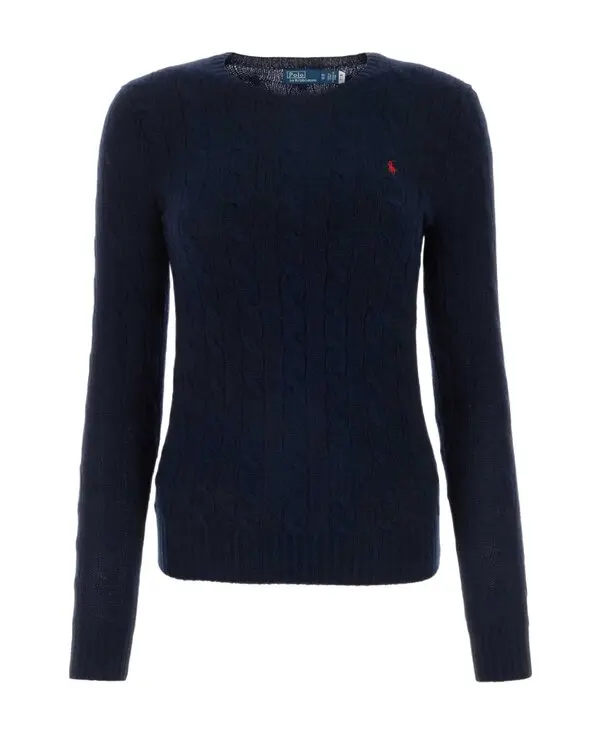 Polo Ralph Lauren Cable-knit Jumper With Embroidered Pony - Black