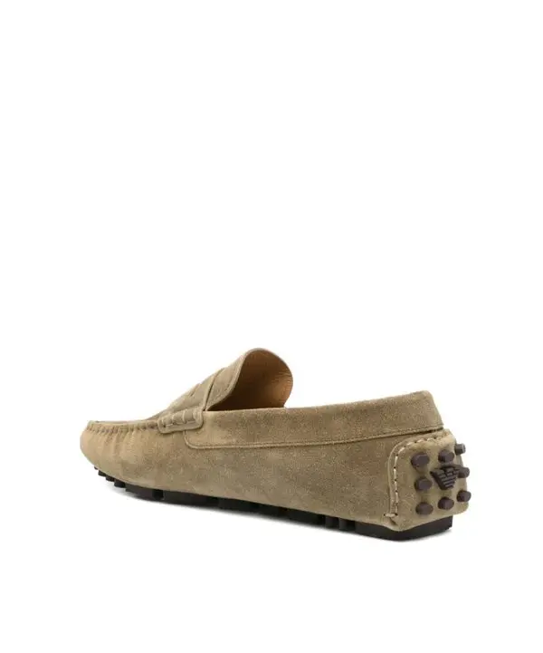 Emporio Armani Suede Penny Loafers