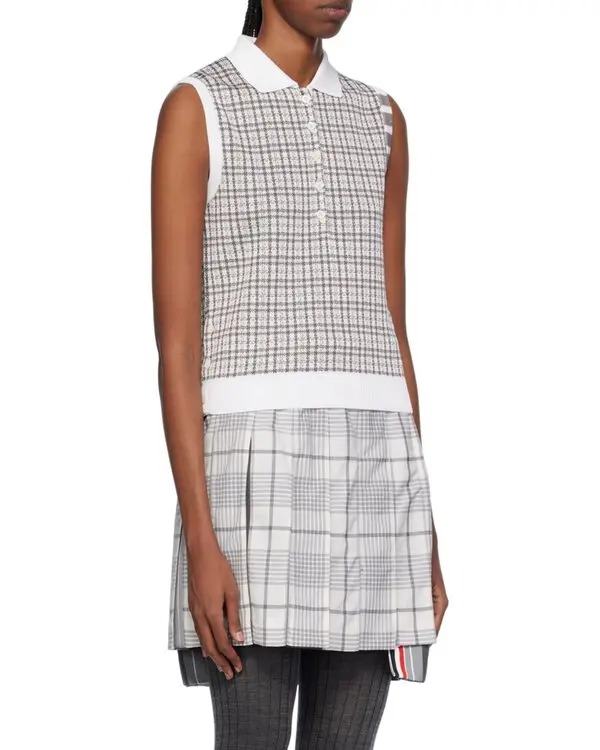 Thom Browne Four-bar Knitted Vest