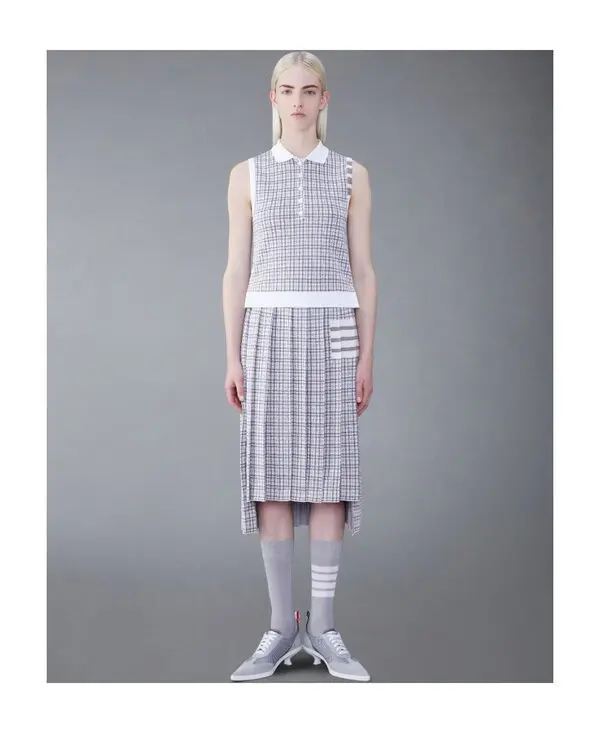 Thom Browne Four-bar Knitted Vest
