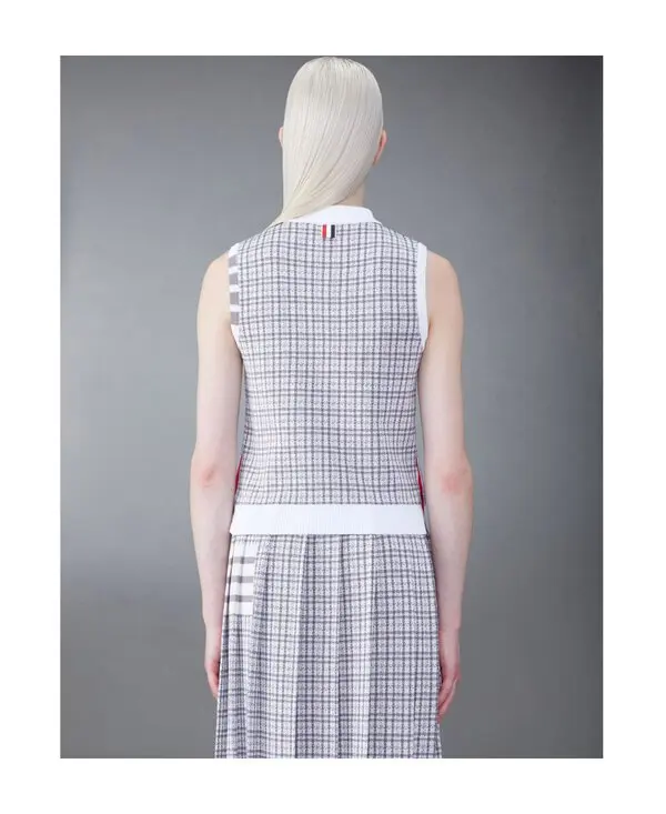 Thom Browne Four-bar Knitted Vest