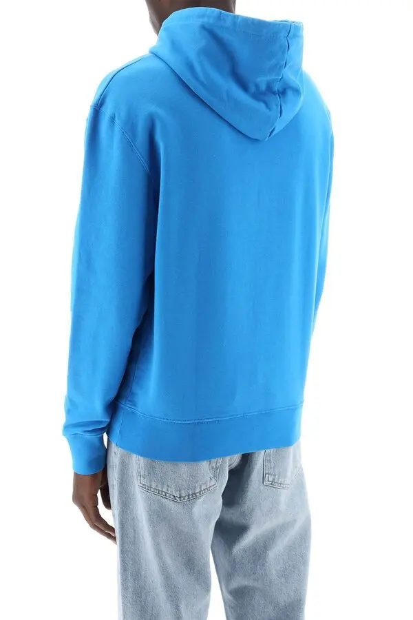 Maison Kitsuné Fox Head Patch Drawstring Hoodie