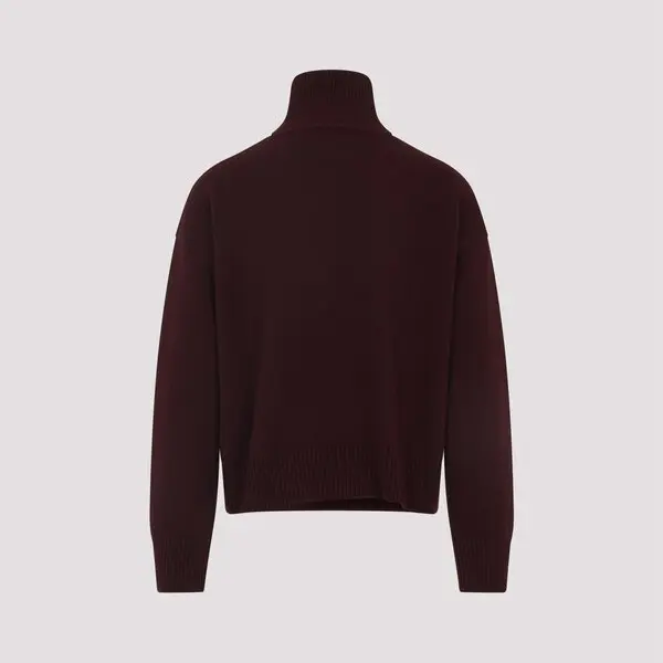 AMI Paris Knitted Jumper With High Neck