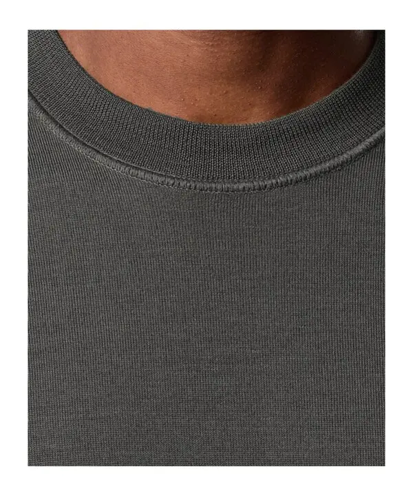 Stone Island Compass Patch Crewneck Jumper - Dark Gray