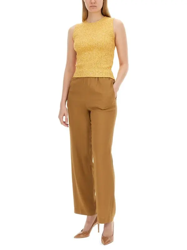 Fabiana Filippi Sequin-embellished Ribbed-knit Tank Top