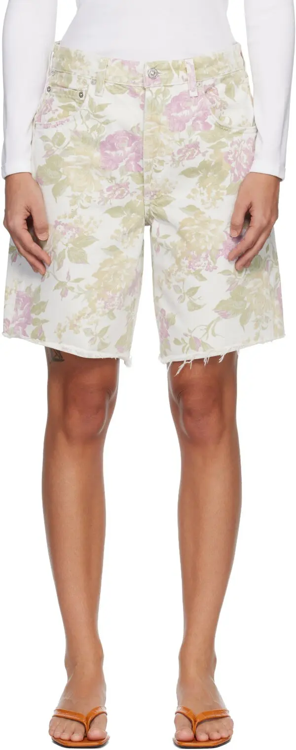 Citizens Of Humanity Ayla Denim Shorts - Off-white