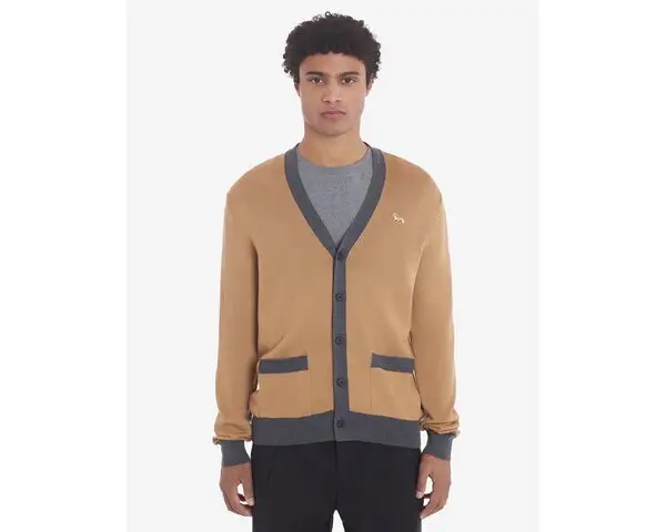 Maison Kitsuné Baby Fox-patch Button-up Cardigan