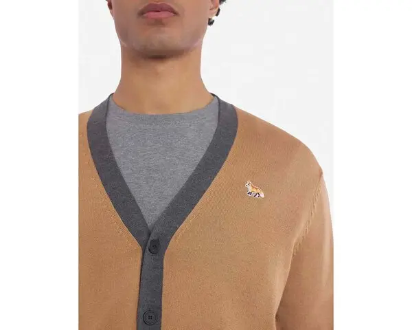 Maison Kitsuné Baby Fox-patch Button-up Cardigan