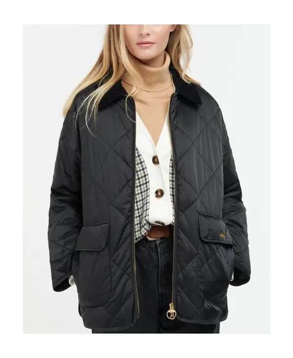 Barbour Logo Quilted Jacket - Black