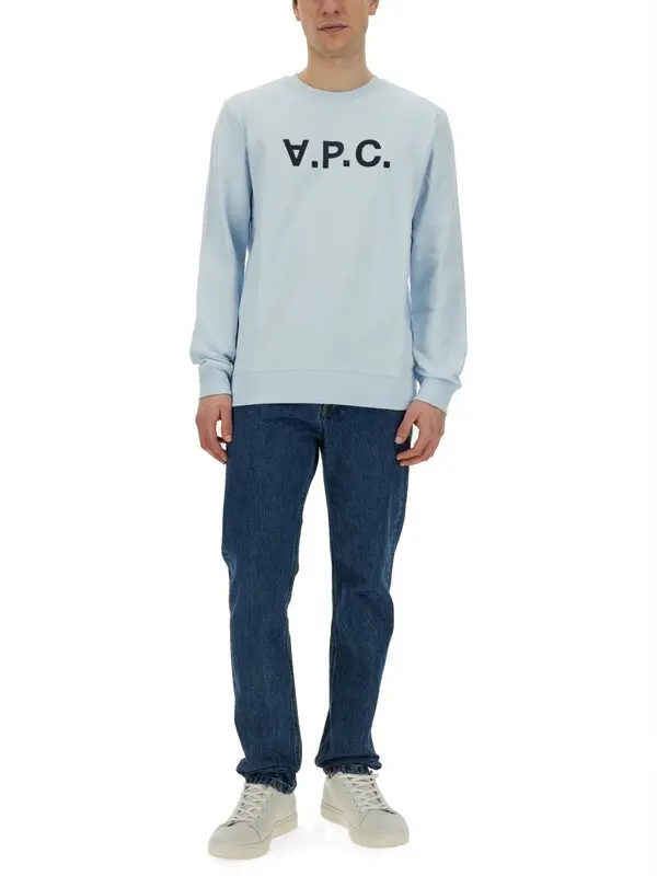 A.p.c. Logo Printed Crewneck Sweatshirt