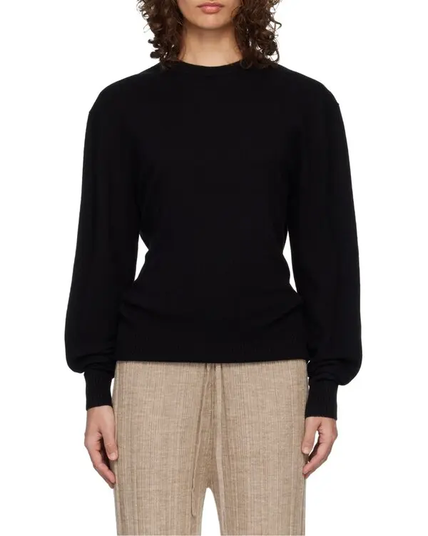 TOTEME Round Neck Knitted Jumper With Ribbed Cuffs And Hem