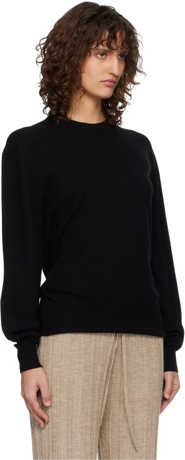 TOTEME Round Neck Knitted Jumper With Ribbed Cuffs And Hem