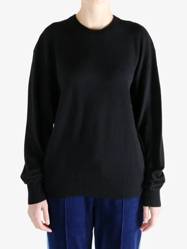 TOTEME Round Neck Knitted Jumper With Ribbed Cuffs And Hem
