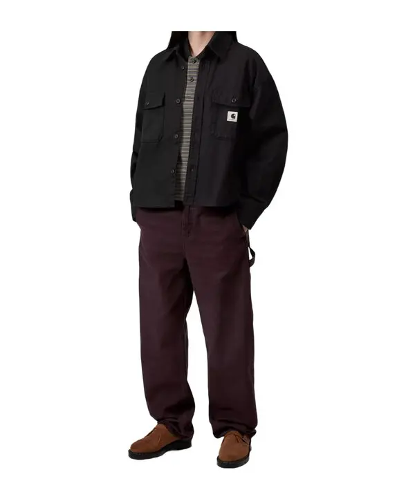 Carhartt Work In Progress Buttoned Patch-pocket Shirt - Black