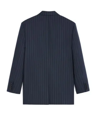 Celine Striped Wool Blazer