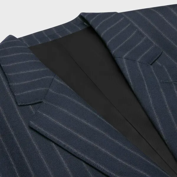 Celine Striped Wool Blazer