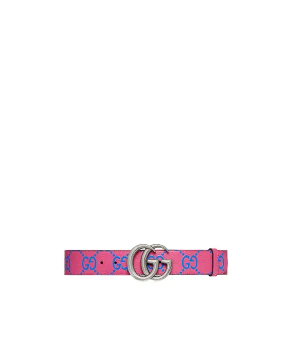 Gucci Gg Marmont Wide Belt - Pink