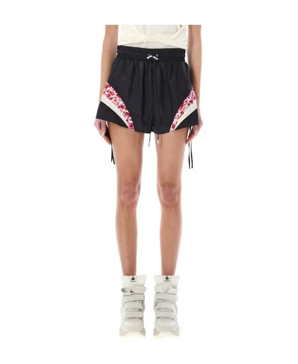 Isabel Marant Étoile Deyene Patchwork Shorts - Black
