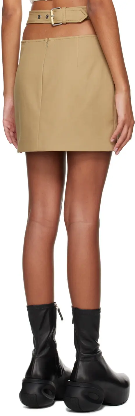 DION LEE Y-front Buckle Skirt