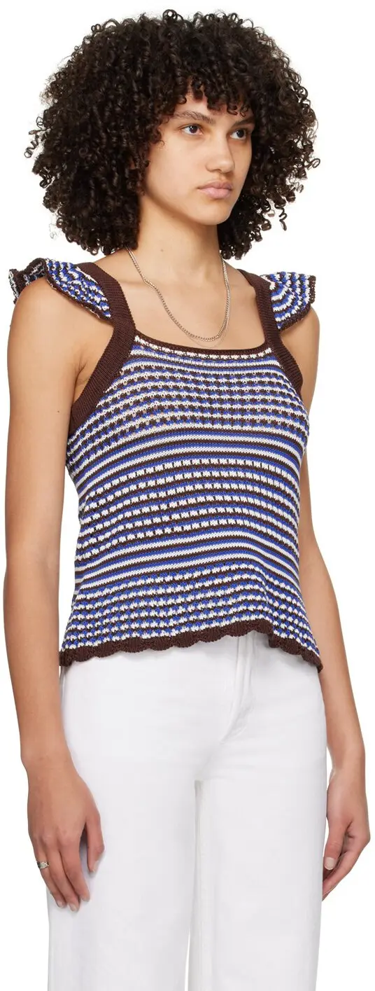 A.p.c. Striped Crochet Top