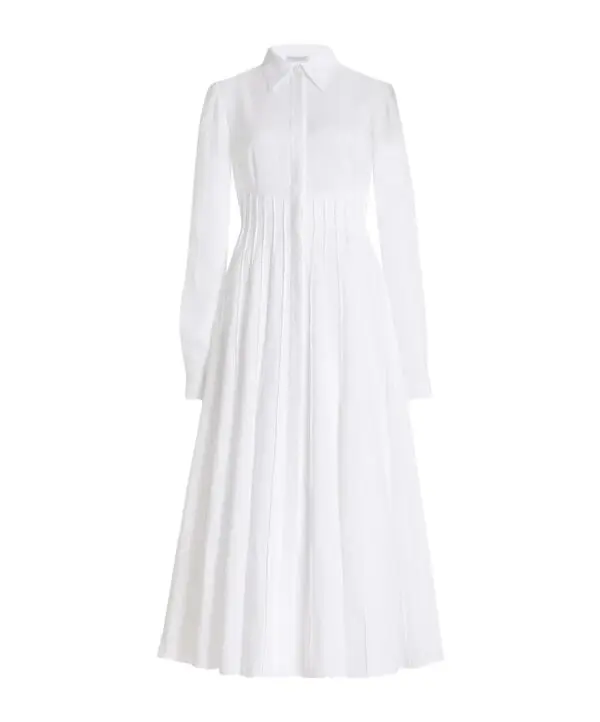 Gabriela Hearst Dewi Midi Shirt Dress