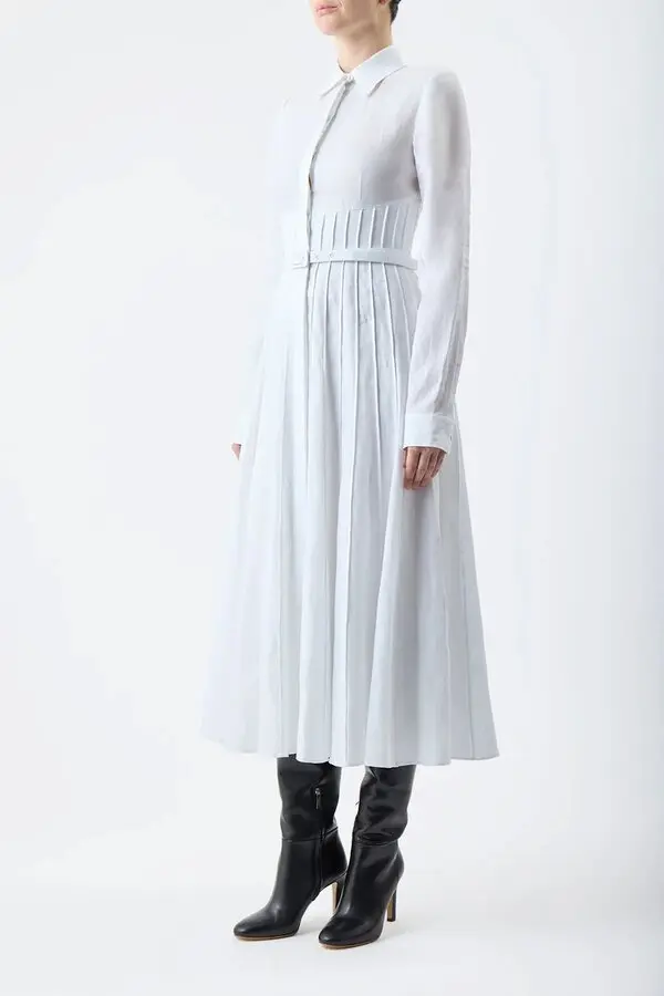 Gabriela Hearst Dewi Midi Shirt Dress