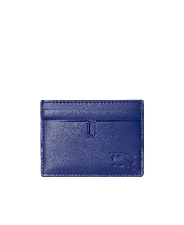 Burberry Equestrian Knight Logo Debossed Rectangular-shaped Cardholder - Blue