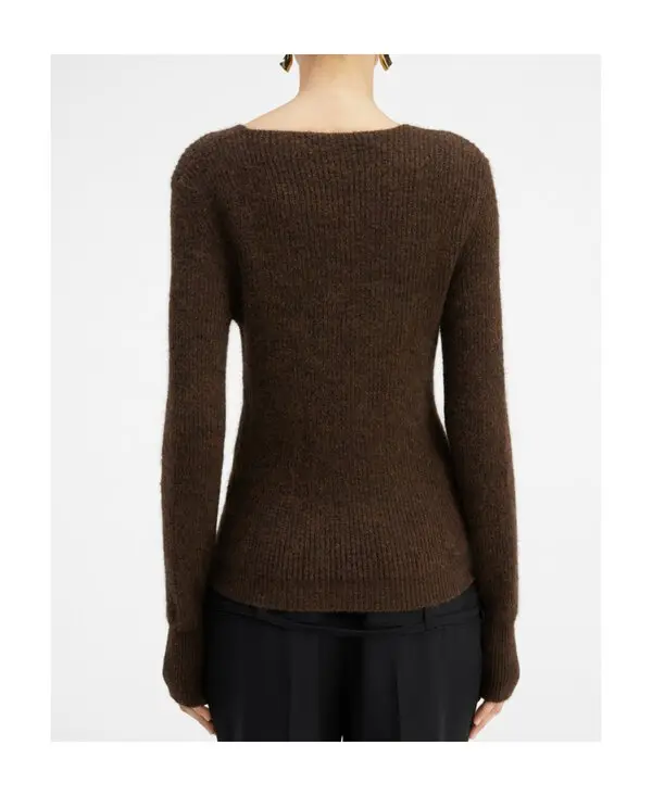 Jacquemus La Pau Cut-out Long-sleeved Cardigan