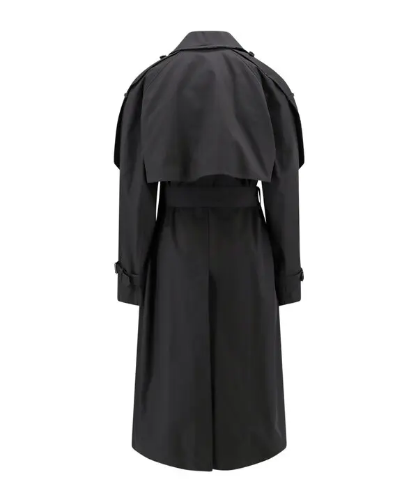 Burberry Double Breasted Belted Waist Trench Coat